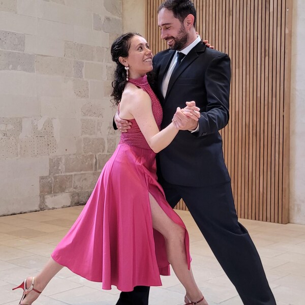 Tango Dress, Jersey Tango Dress, Tango Dress With a Tail, Summer Jersey ...