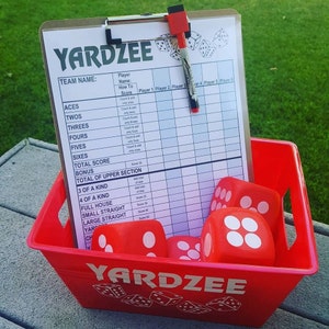 Yardzee Digital Score Card & Rules. Printable Instant - Etsy Canada