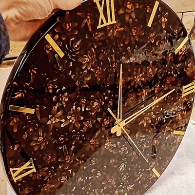 17 Wall Clock Large Wall Clock, Home Decor, Wooden Clock, Modern Wall ...