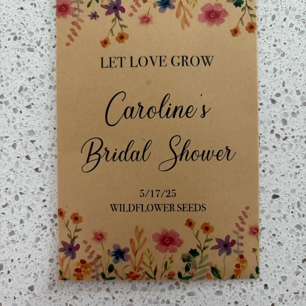 Personalized Funeral Seed Packet Photo Memorial Announcement Seed ...