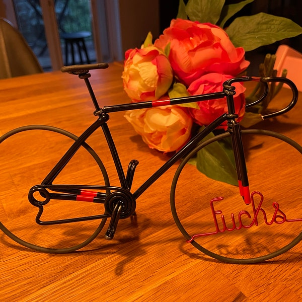 Vélo Hollandais Miniature / Dutch bike in aluminium wire - Etsy France