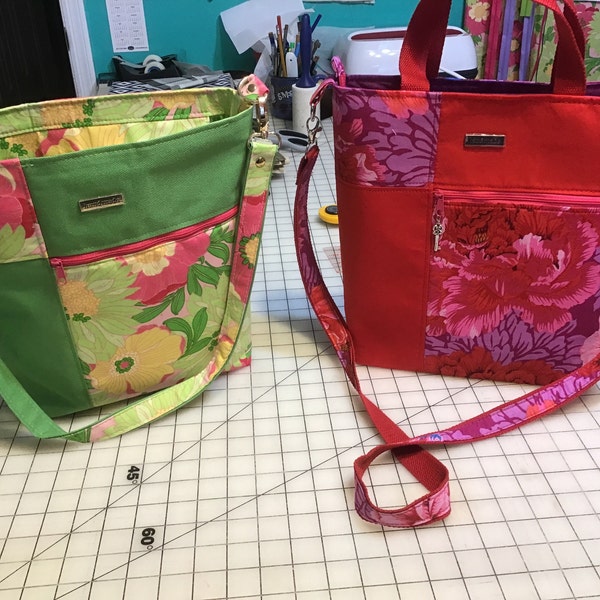 PDF Pattern - the Urban Tote Bag - Minimalist Design With 2 Options ...