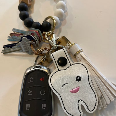 Tooth Keychain, Tooth Key Chain, Tooth Key Ring, Tooth Keyfob, Tooth ...