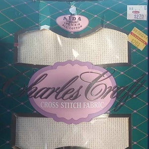 Patterned Hopscotch Cross Stitch Fabric by Charles Craft - Etsy