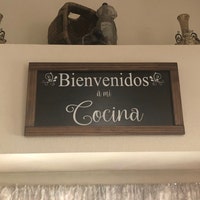 Spanish Home Decor,12x24, Spanish Welcome Sign, Spanish Art, Welcome ...