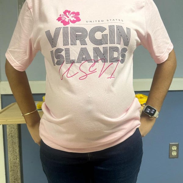 VI Madras Flag T-shirt: Virgin Islands Souvenir Tee - Etsy