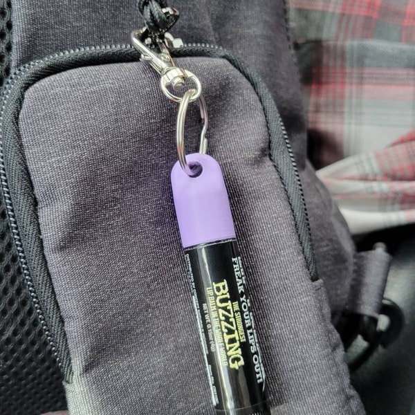 Lip Jam Keychain Cap - Chapstick Holder Keychain - Chapstick Keychain ...
