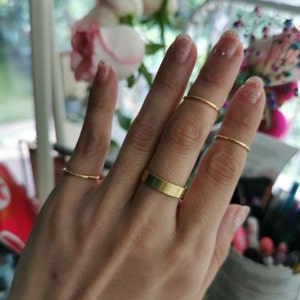 New Gold Knuckle Ring Set of 3 Above the Knuckle Rings, Stacking Midi ...