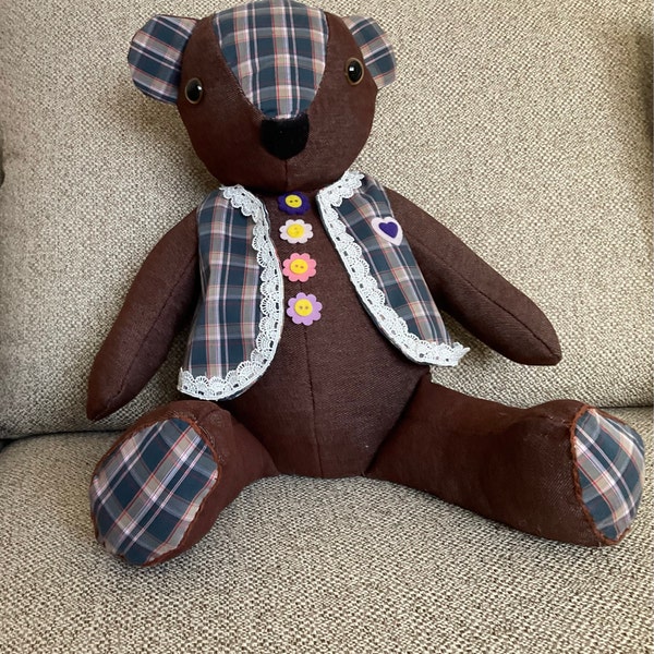 Memory Bear Sewing Pattern With Video Tutorial (PDF Pattern) - Etsy