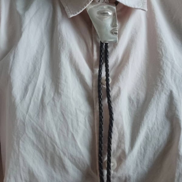 Pearl Sun Moon & Stars Bola Tie Bolo Tie Leather Rope Wedding Necklace ...