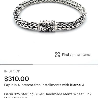 Garni 925 Sterling Silver Handcrafted Men's Byzantine Link - Etsy