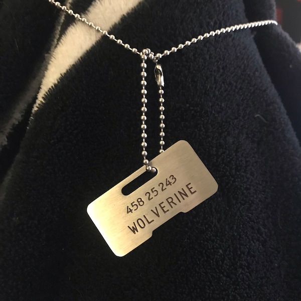 Wolverine Canadian Military Dog Tag - Screen Accurate - Etsy