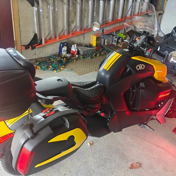 Racing Stripes Ryker Motorcycle Custom Vinyl Decal Personalize Your ...