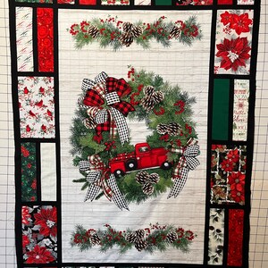 35 Digital Fabric Panel David Textiles Christmas Midnight Meeting Santa ...