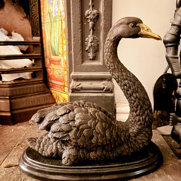 Large Bronze Sculpture of a Hunter With Hound Bronze Hunting Sculpture ...