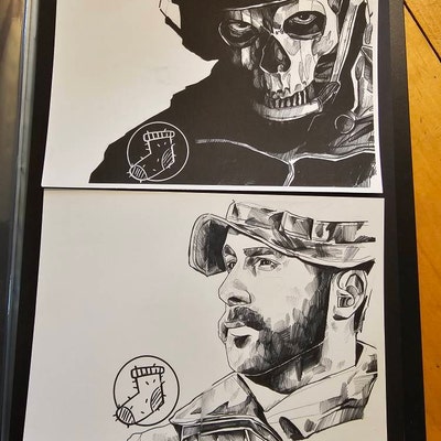 Simon Ghost Riley Print - Etsy