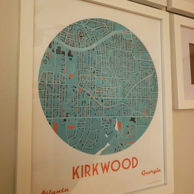 Truist Park, the Battery, Atlanta Map Map Art, Atlanta Art - Etsy