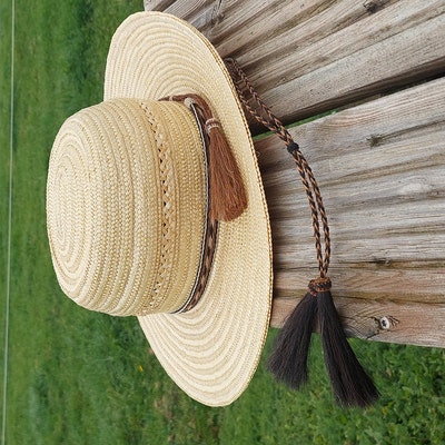 Horsehair Hat String, Cowboy Hat Stampede String, Chin Strap, Double ...