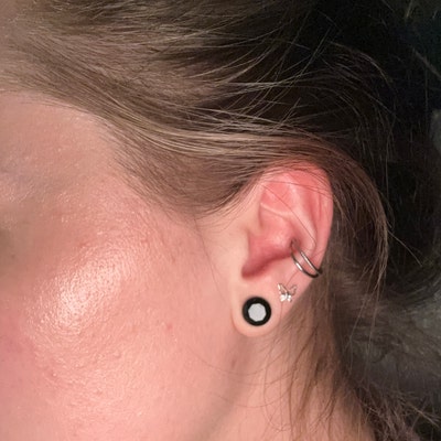 925 Sterling Silver Pin L Shape Butterfly Small Butterfly Nose Stud ...