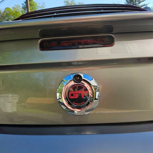 Ford Logo Overlay Emblem Decals. Black and Red. Rear Tail Gate Decal ...