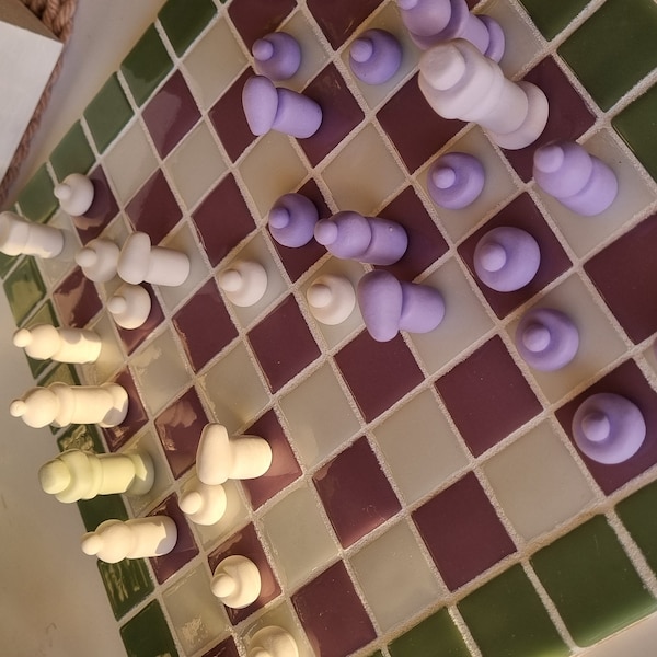 Tile Chess Set - Etsy
