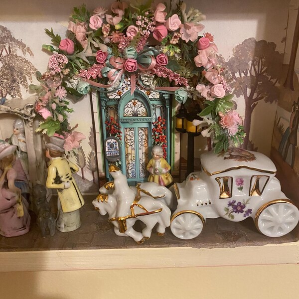 Miniature Draping Rose Window Box/polymer Roses/draping Greenery/6 ...