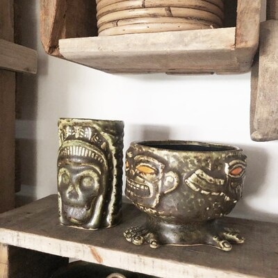 Handmade Tiki Mug MOAI 350ml for Bars and Personal Use by - Etsy