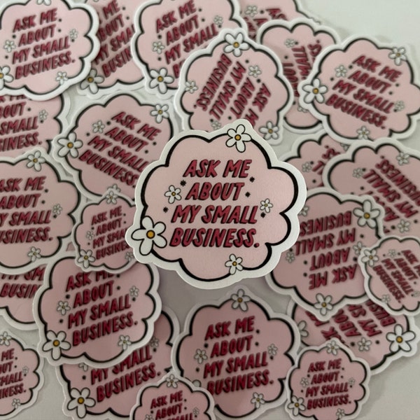 Ask Me About My Small Business SVG PNG: Cricut Cut File (digital ...