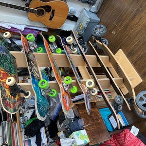 Wall 2 Skate Rack, Skate Hanger, Support, Multiple Skateboard Stand ...