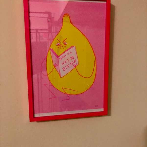 Bitter Lemon 2bmcr SUMMER NEON EDITION Cute Fruit Neon Pink Dotty A4 Risograph Print - Etsy