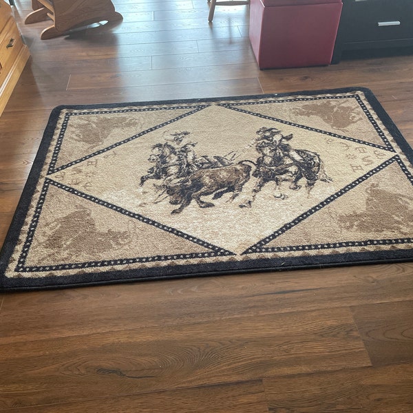 Rustic Rug, Rustic Area Rug, Rustic Decor, Rustic Home Decor, Rustic ...