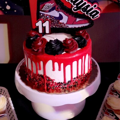 Jordan Inspired Cake Topper, Sneaker Head, Airmax Cake Topper - Etsy