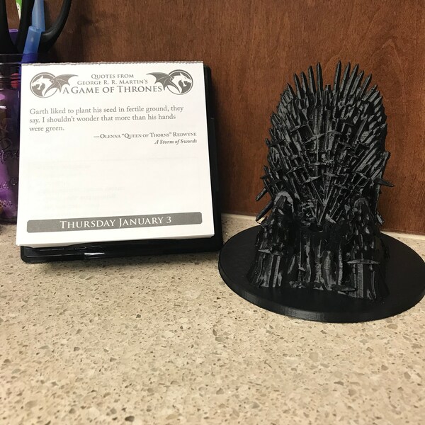 Game of Thrones Iron Throne Desktop Business Card Smart Phone Holder 3D ...