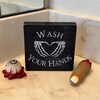 Halloween Decor Goth Skeleton Wash Your Hands Sign for Bathroom ...