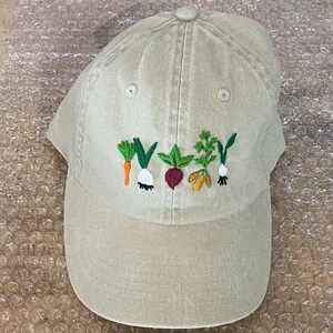 Hand Embroidered Mixed Vegetable Vege Garden Baseball Hat - Etsy