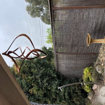 Infinity Copper Sculpture, Wind Spinner, Garden Art - Etsy