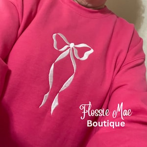 Heirloom Satin Bow With Long Tails Vintage Machine Embroidery Design - Etsy