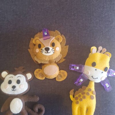 PDF Pattern/ Felt Pattern/baby Safari/ Felt Baby Safari/ DIY Baby ...