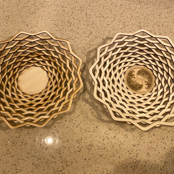 Bundle: 8 Stacked 12-point Laser Cut Basket Designs. SVG, DXF, PDF ...