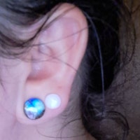 Violet Charoite Stone CURVED SEPTUM TUSK Tribal Septum Nose - Etsy