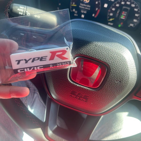 Honda Type R Badge Style Keychain - Etsy