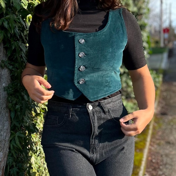 Fitted Reversible Vest PDF Sewing Pattern, Sizes 0-12, Digital Sewing ...