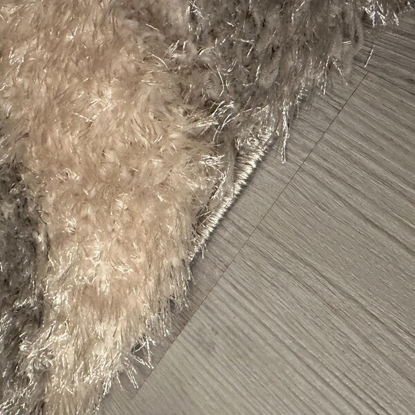 Beige Silver Grey Marble Shimmer Sheen Effect Modern Rug Silky Soft ...