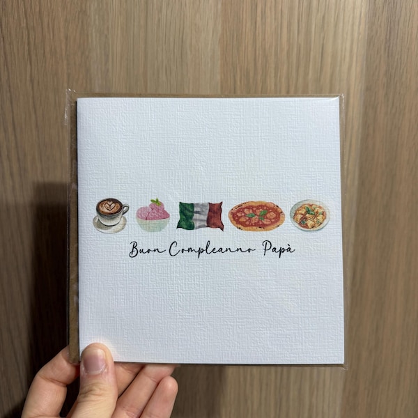 Italian Happy Birthday Card, Buon Compleanno, Italy Card, Personalised ...