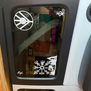 Mountains Forest Scene Vinyl Decal V3 Camper RV Travel Trailer Graphics ...