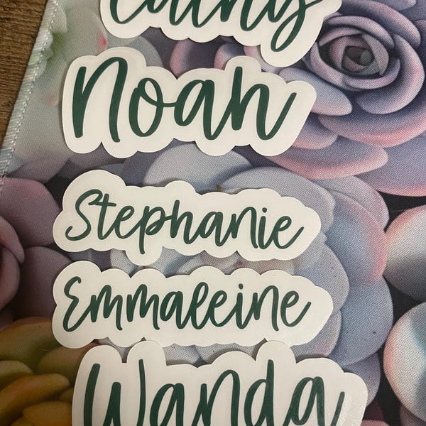 Layered Vinyl Sticker, Name Decal for Tumblers, Name Stickers for ...