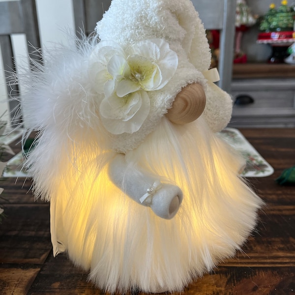ANGEL Gnome With Hand Poured/painted Ceramic Boots~feather Wings~warm ...