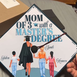 Custom Mommy Did It Graduation Cap Topper, Personalized Mom and Child ...