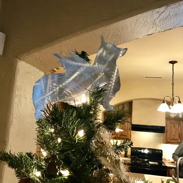 Pembroke Welsh Corgi, Angel Dog Tree Topper, Holiday Decoration ...