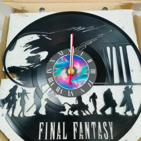 Anime Vinyl Record Wall Clock: Unique Miyazaki Fan Gift and Anime Decor ...